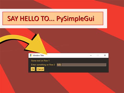 pysimplegui to make awesome gui with python and easily python