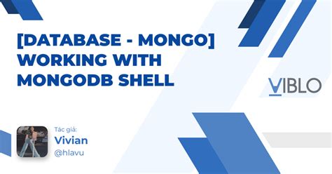 [database mongo] working with mongodb shell