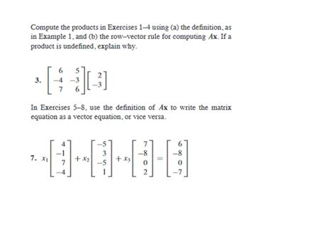 solved compute the products in exercises 1 4 using a the