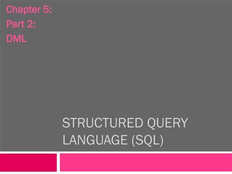 ppt structured query language sql powerpoint presentation free