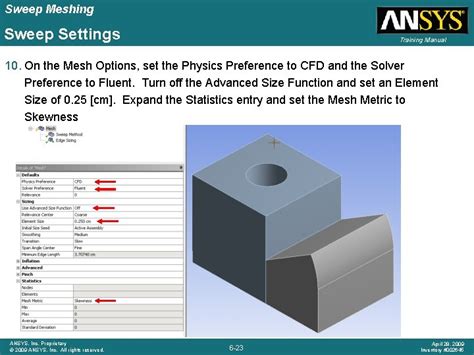 chapter 6 sweep meshing ansys meshing application introduction