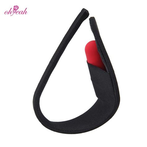 red sexy c string with pocket can install with vibrator no including
