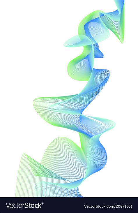 Abstract Colorful Creative Wave Line Background Vector Image