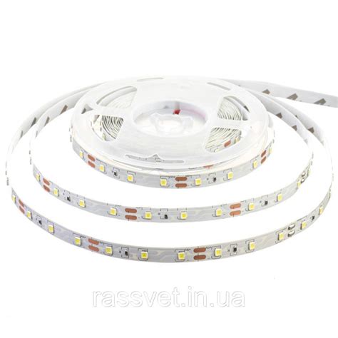 Лента светодиодная белая 12v Smd2835 60led M Ip20 1м Id 1515880589