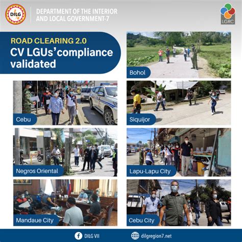 road clearing directive compliance of lgus in cv validated dilg