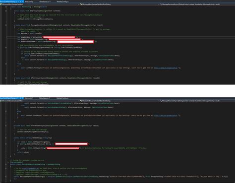 c azure bot framework emulator error system argumentnullexception