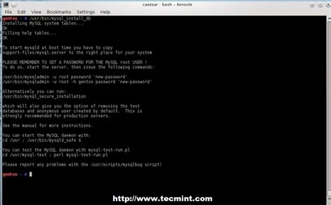 installing lamp linux apache mysql php and phpmyadmin in gentoo linux