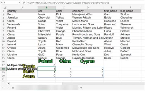 countif excel multiple criteria blog