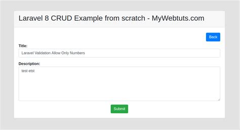 laravel 8 crud tutorial example