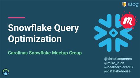 snowflake query optimization youtube