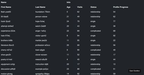 react table and reactstrap codesandbox