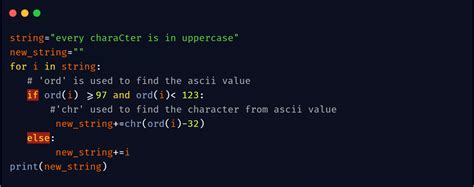 7 ways of making characters uppercase using python python pool