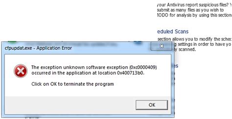 the exception unknown software exception 0xc0000409 adobe most freeware