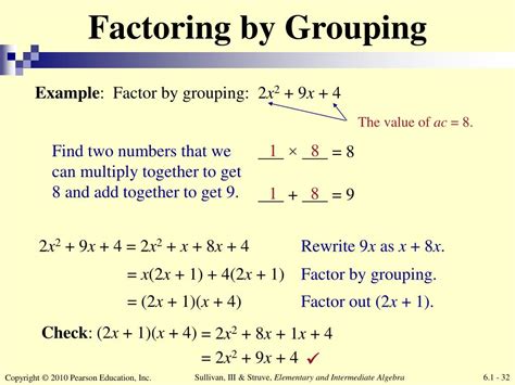Ppt Chapter 6 Review Factoring I Factoring Polynomials Powerpoint