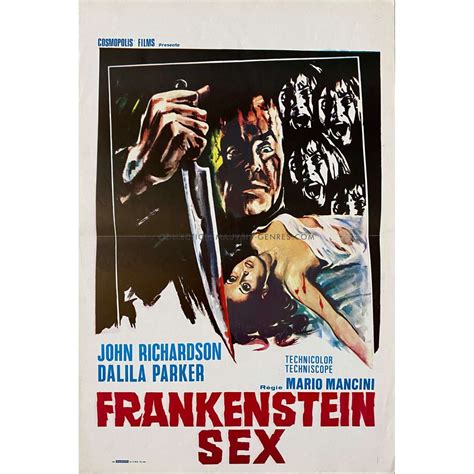 Affiche De Cinéma Belge De Frankenstein Sex 35x55 Cm