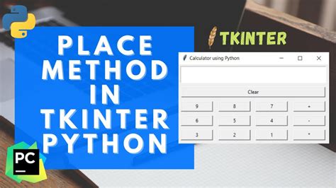 6 tkinter tutorial place method tkinter python gui application