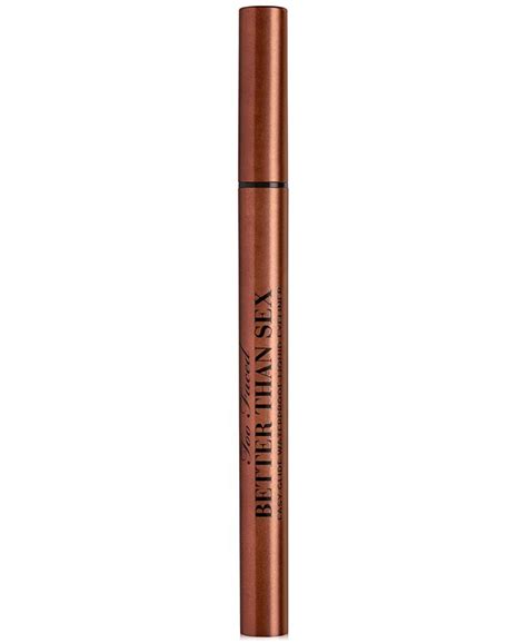 Too Faced Better Than Sex Easy Glide Waterproof Liquid Eyeliner Macys