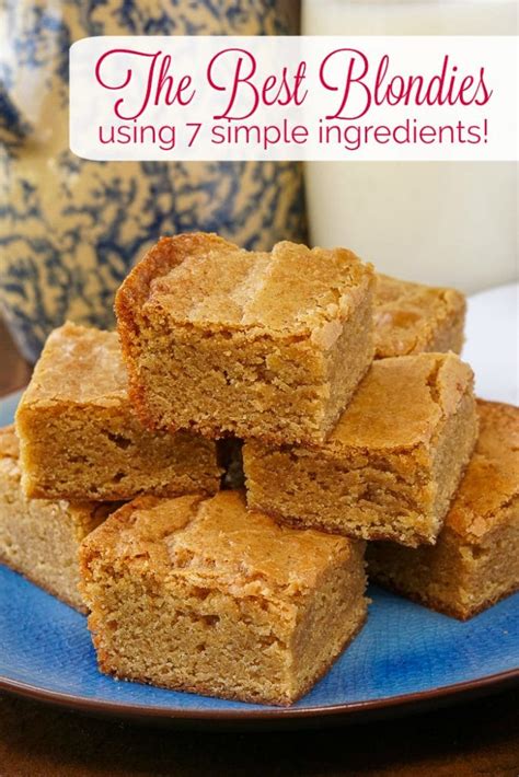 The Best Blondies Recipe In Only 7 Ingredients Rock Recipes