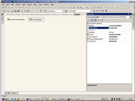 monitoring system usage using windows service