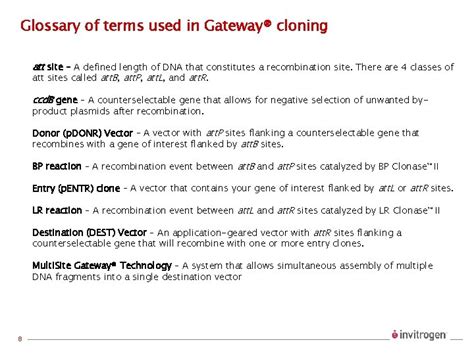 The Gateway Cloning System Introduction To The Gateway