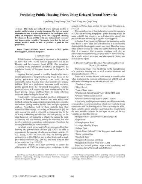 pdf housing price prediction using neural networks