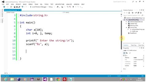 string reverse without library functions youtube