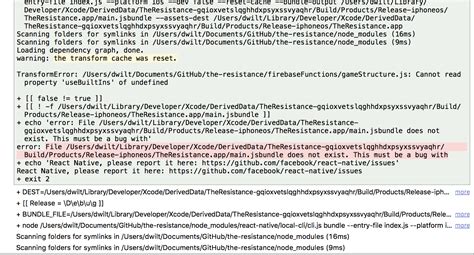 main jsbundle does not exist this must be a bug with echo react