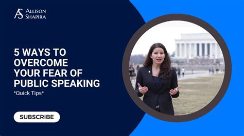 5 Ways To Overcome Your Fear Of Public Speaking Youtube