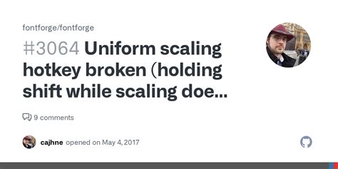 uniform scaling hotkey broken holding shift while scaling does not