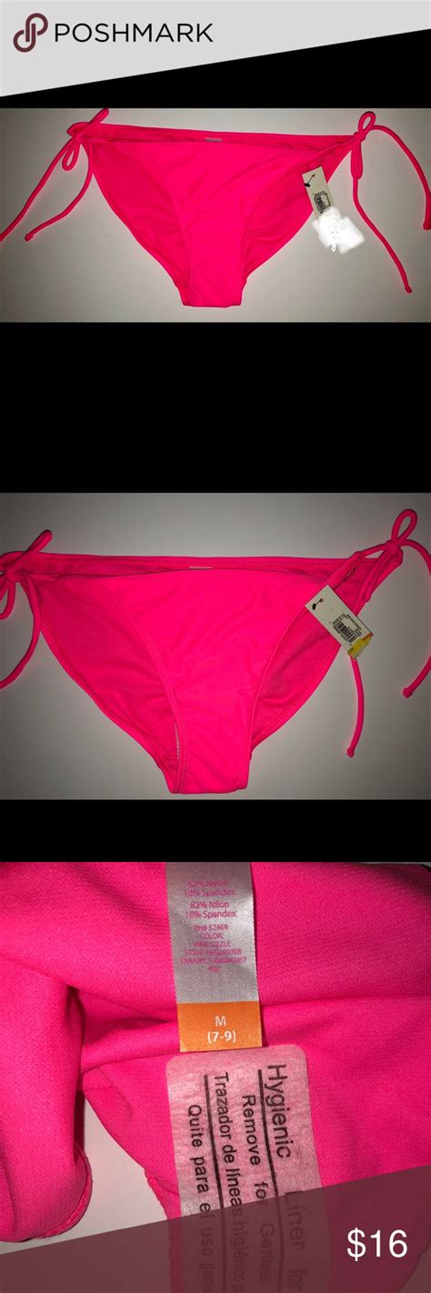 Nwt Neon Pink Bikini Bottom Neon Pink Bikini Pink Bikini Bottoms