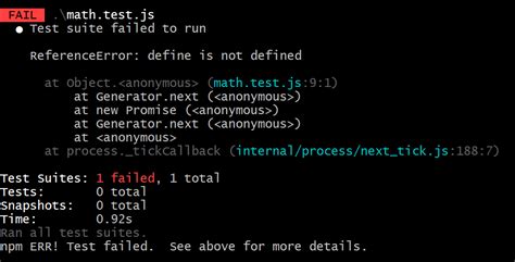 javascript getting referenceerror define is not defined when using