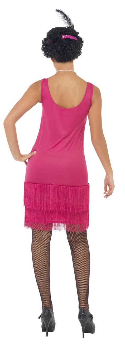 1920s Funtime Flapper Costume Hot Pink