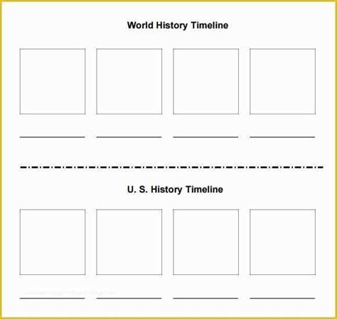 Free Timeline Template Of Blank Timeline Printables Free Download