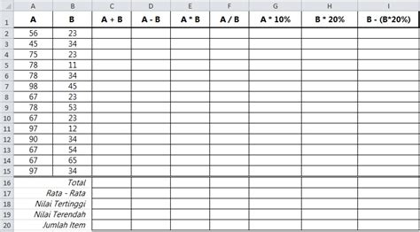 contoh soal praktek excel dan jawabannya quoteslasopa