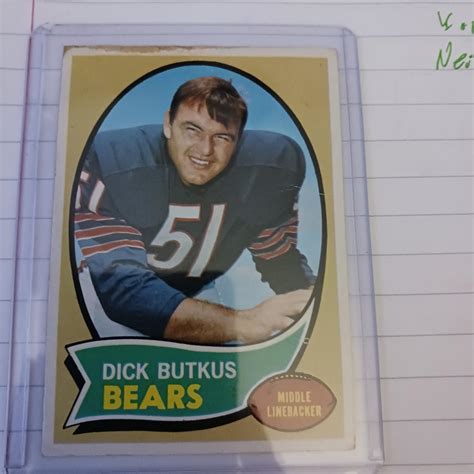 Dick Butkus Ungraded 1970 Topps