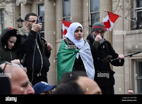 London Uk 22nd Feb 2020 Hirak Movement One Year On Algerias