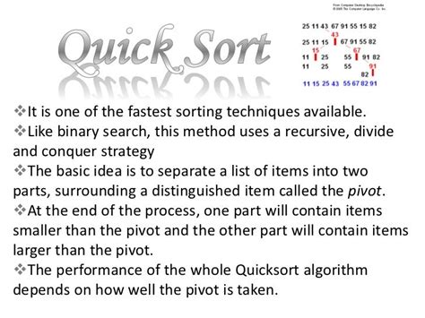 quick sort