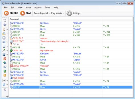 macro recorder macro program keyboard macros and mouse macros