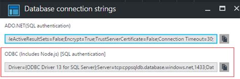 connect to sql database using c and c azure sql