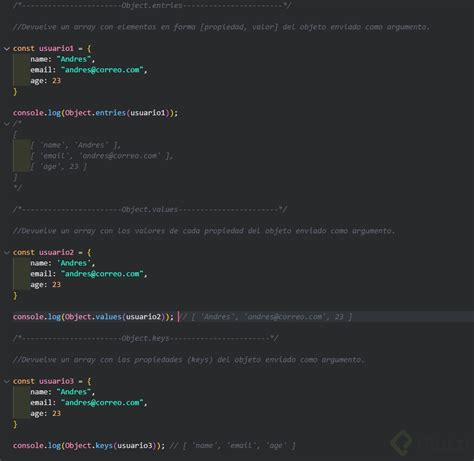 object entries y object values platzi