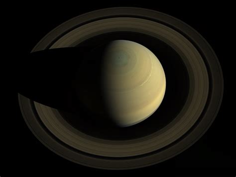cassini swings above saturn to compose a portrait nasa