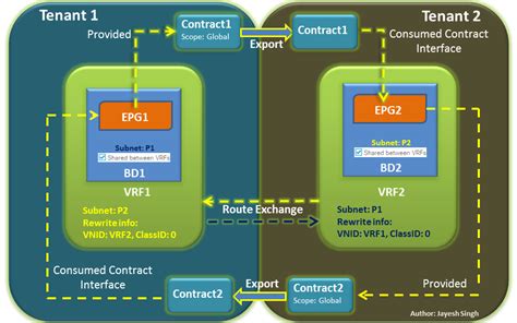 cisco aci inter vrf tenant route leaking design simplified cisco