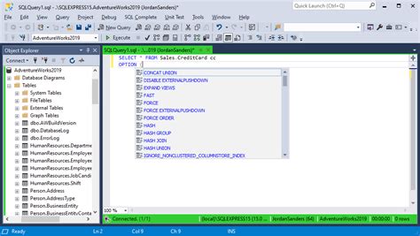 code efficiently with t sql context prompts in sql complete