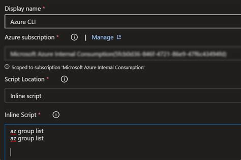 azure cli classic task seems to only evaluate first line in inline