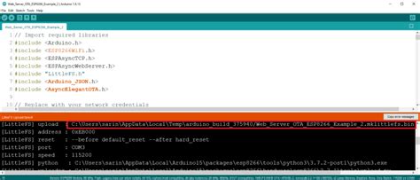 esp8266 ota over the air updates asyncelegantota arduino random