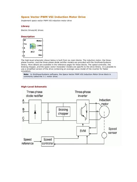 Space Vector Pwm Vsi Induction Motor Drive Pdf Power Inverter