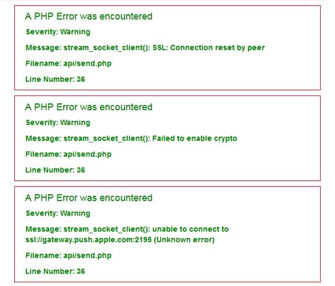 javascript apple push notification with php ajax loop