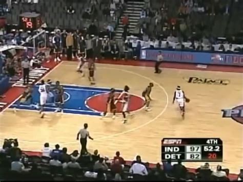 The 2004 Pacers Pistons Brawl Known As The Malice At The Palace