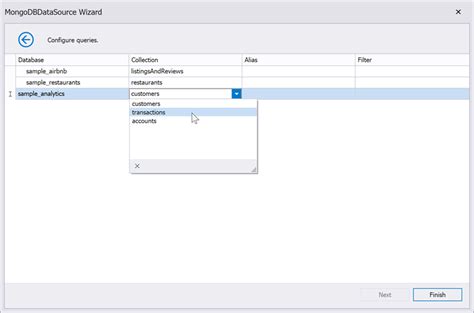 bind to mongodb data winforms controls devexpress documentation