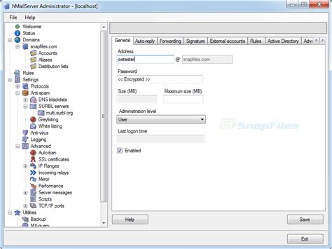 hmailserver screenshot and download at